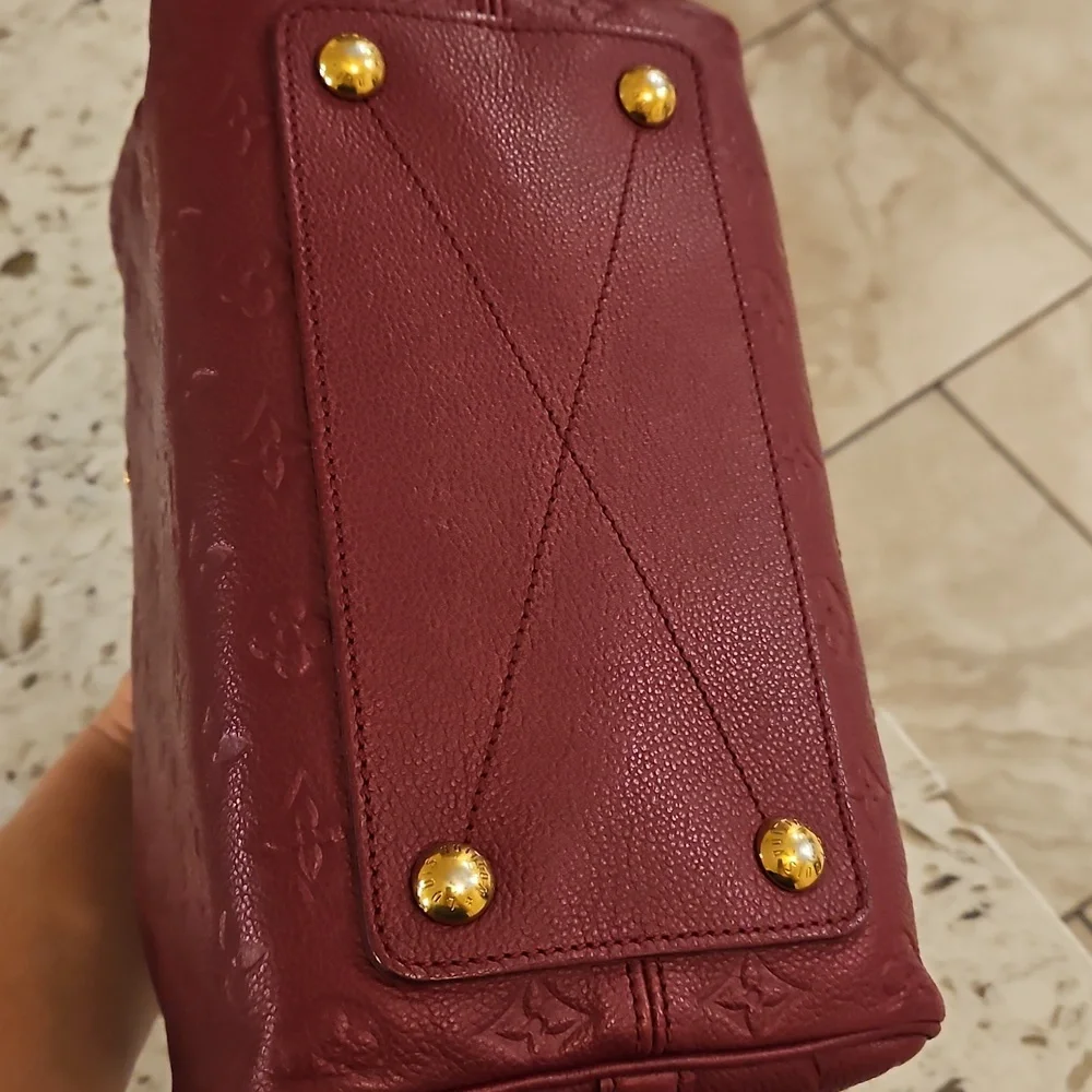 Louis Vuitton | Bags | Louis Vuitton Empreinte Rare Speedy 25 Burgundy ...